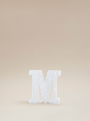 White Alphabet Light - M | Toys & Character | George at ASDA