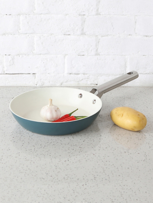 Teal Retro Non-Stick Frying Pan - 24cm | Home | George at ASDA