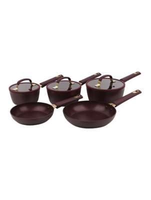Purple Barbican Non-Stick Pans - Set of 5 | Home | George at ASDA
