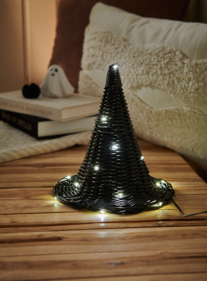 Stacey Solomon Small Light Up Wicker Hat | Halloween | George at ASDA