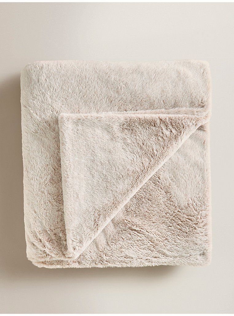 Natural Faux Fur Blanket | Home | George at ASDA Natural Faux Fur Blanket | Home | George at ASDA