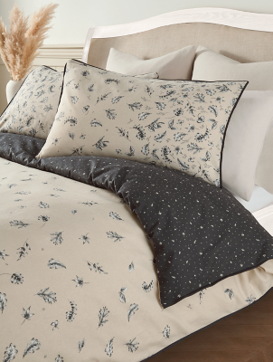 Stacey Solomon Leaves Brushed Cotton Duvet Set | Home | George at ASDA