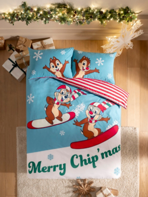 Christmas Chipmunks Snowboard Reversible Duvet Set | Home | George at ASDA