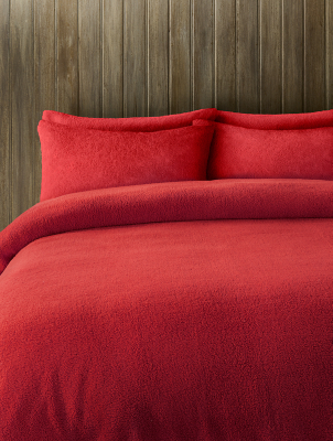 Red Cosy Reversible Duvet Set | Home | George at ASDA