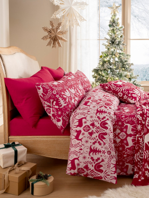 Christmas Fair Isle Brushed Cotton Reversible Duvet Set | Home | George ...