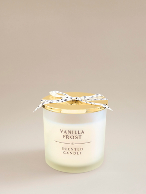 White Extra Large Vanilla Frost Classic Candle | Home | George at ASDA