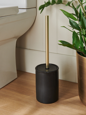 Stacey Solomon Black Beaded Toilet Brush | Home | George at ASDA