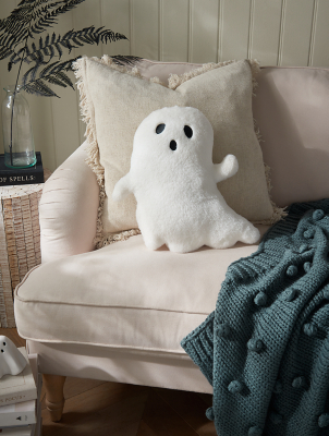 Stacey Solomon White Ghost Shaped Cushion | Home | George at ASDA