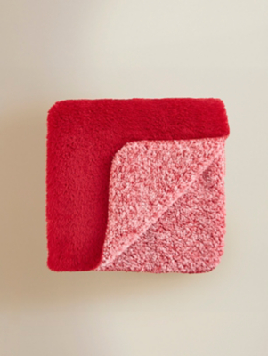 Red Marl Teddy Throw | Home | George at ASDA