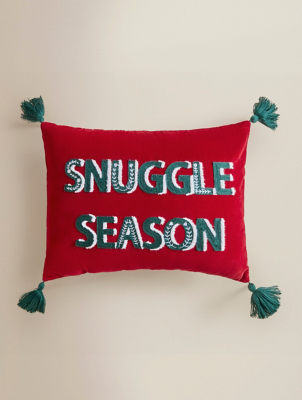 Red Snuggle Season Cushion | Home | George at ASDA