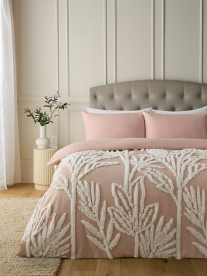 Palm Tree Print Tufted Duvet Set | Home | George at ASDA