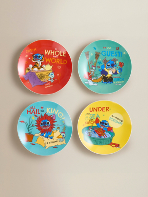 Disney Stitch Costumes Side Plate - Set of 4 | Home | George at ASDA