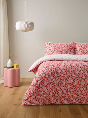 Pink Strawberry Patch Easycare Duvet Set | Home | George at ASDA