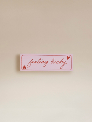 Pink Feeling Lucky Sign | Home | George at ASDA