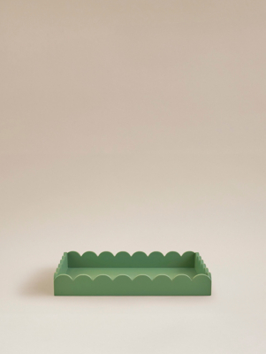 Green Large Scalloped Tray | Home | George at ASDA