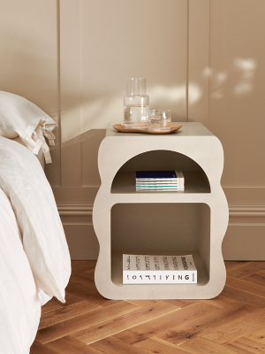 White Wiggle Bed Side Table | Home | George at ASDA