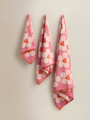 Lucky Charm Flower Bath Sheet Cotton Towel Range | Home | George at ASDA