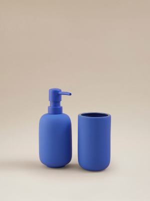 Blue Matt Dazzling Soap Dispenser & Tumbler Set | Home | George at ASDA