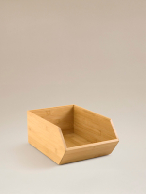 Dark Wood Sanctuary Bamboo Stacking Storage | Home | George at ASDA