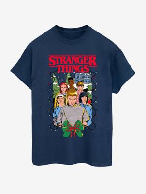 Stranger Things Poster Navy T-Shirt Adults & Kids Set | George at ASDA