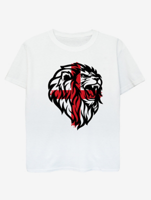 NW2 Football George Cross Lion Kids White T-Shirt | Kids | George at ASDA
