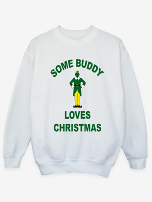 NW2 Elf Buddy Christmas Slogan Kids White Sweatshirt | Kids | George at ...