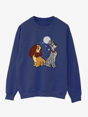 NW2 Lady and the Tramp Moon Adult Navy Sweatshirt | Women | George at ASDA