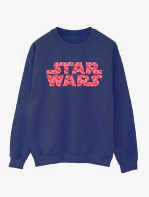 NW2 Star Wars Heart Logo Adult Navy Printed Sweatshirt | Women | George ...