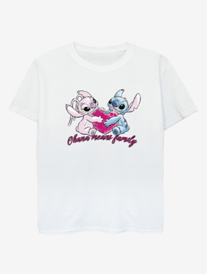 NW2 Disney Lilo & Stitch Ohana Angels Kids White T-Shirt | Kids ...