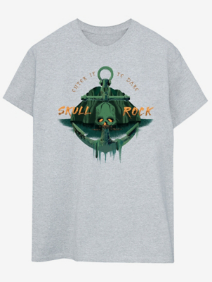 NW2 Disney Peter Pan & Wendy Skull Rock Adult Grey T-Shirt | Men ...
