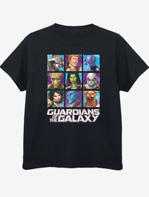 NW2 Guardians of the Galaxy Faces Kids Black T-Shirt | Kids | George at ...