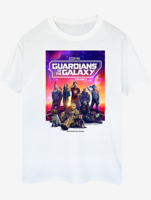 NW2 Guardians of the Galaxy Poster Adult White T-Shirt | Men | George ...