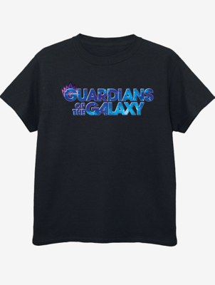 NW2 Guardians of the Galaxy Logo Kids Black T-Shirt | Kids | George at ASDA