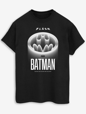 NW2 The Flash Batman Logo Adult Black Printed T-Shirt | Men | George at ...