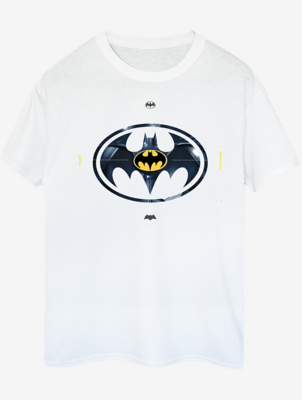 NW2 The Flash Batman Metal Logo Adult White T-Shirt | Men | George at ASDA