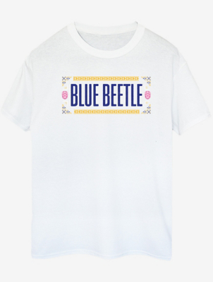 NW2 Blue Beetle Logo Adult White Printed T-Shirt | Men | George at ASDA