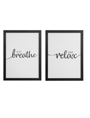Mindful Message Canvas Breathe & Relax | Home | George at ASDA