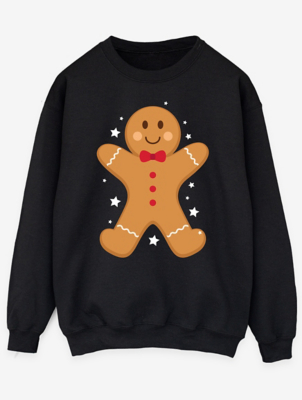 NW2 Gingerbread Dad Adult Black Printed Sweatshirt | Men | George at ASDA