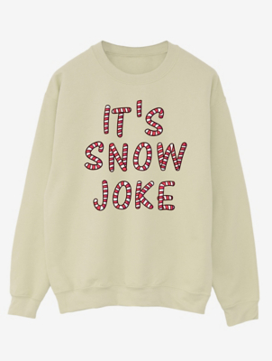 NW2 Christmas Snow Joke Adult Sand Printed Sweatshirt | Men | George at ...