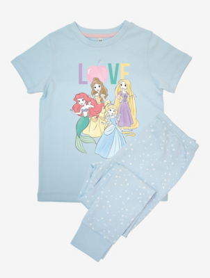 NW2 Princess Love Blue Stars Pyjamas | Kids | George at ASDA