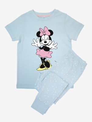 NW2 Minnie Mouse Pose Blue Stars Pyjamas | Kids | George at ASDA
