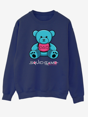 NW2 Squid Game The Challenge Bear Adult Navy Sweatshirt | Men | George ...