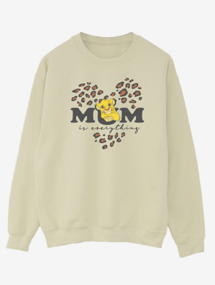 NW2 Lion King Mum Is Everything Sand Printed Sweatshirt | Women ...