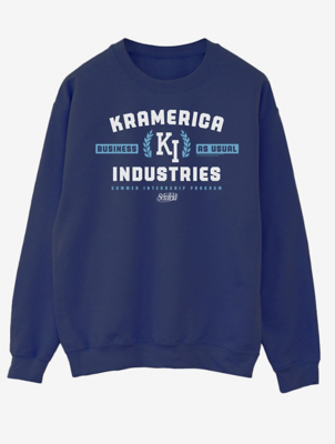 NW2 Seinfeld Kramerica Industries Navy Printed Sweatshirt | Men ...