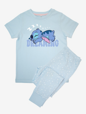 NW2 Lilo And Stitch Dreaming Blue Stars Pyjamas | Kids | George at ASDA