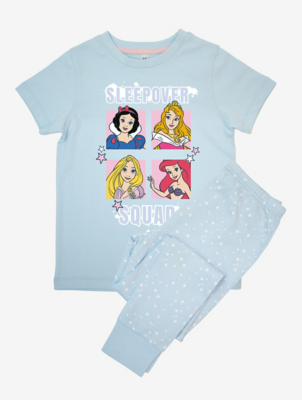 NW2 Disney Princess Sleepover Squad Blue Pyjamas | Kids | George at ASDA
