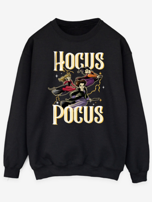 NW2 Hocus Pocus Flying Adult Black Sweatshirt | Women | George at ASDA