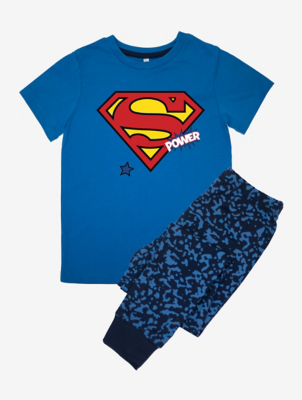 NW2 Superman Power Kids Royal Blue Camo Pyjamas | Kids | George at ASDA