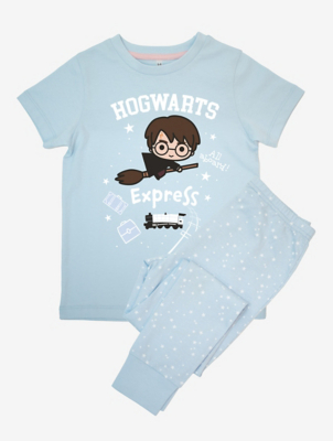 NW2 Harry Potter Hogwarts Express Blue Stars Pyjamas | Kids | George at ...