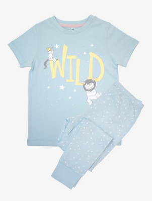NW2 Where The Wild Things Are Wild Blue Stars Pyjamas | Kids | George ...